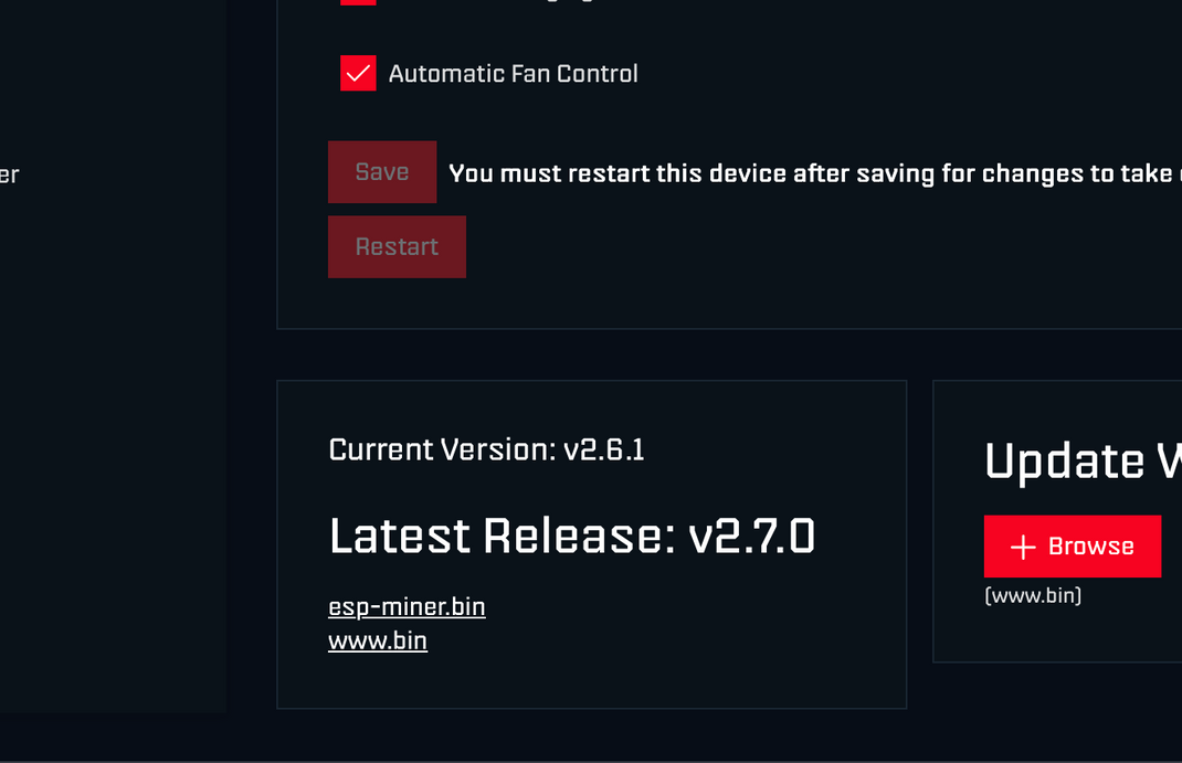 Firmwareupdate – Solomining