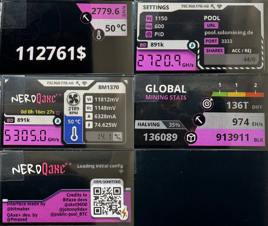 NerdQAxe++ setup – Solomining